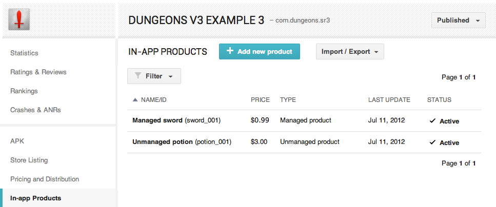 Administering In-app Billing | Android Developers